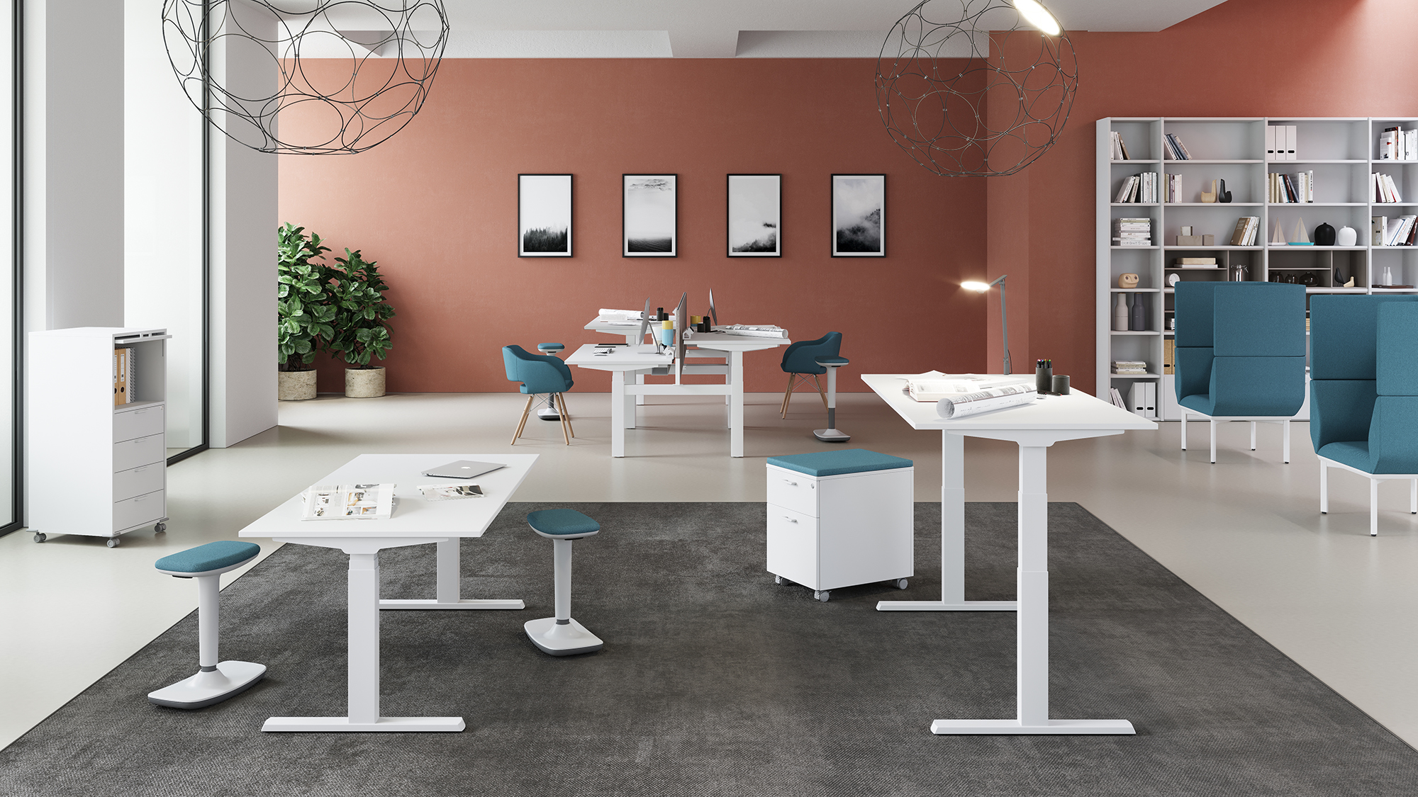 UP: our line of ergonomic desks - Las Group